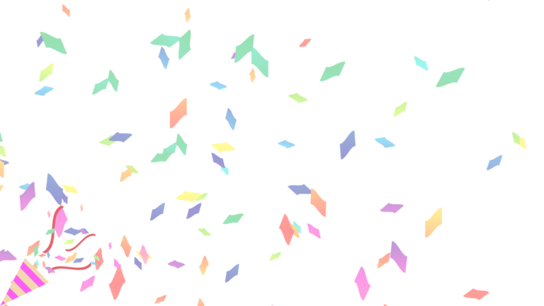 紙吹雪とクラッカーの背景イラスト フリー素材サイトギャラリーハウス
